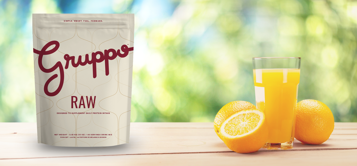 RAW Protein Powered Orange Juice – Gruppo Nutrition